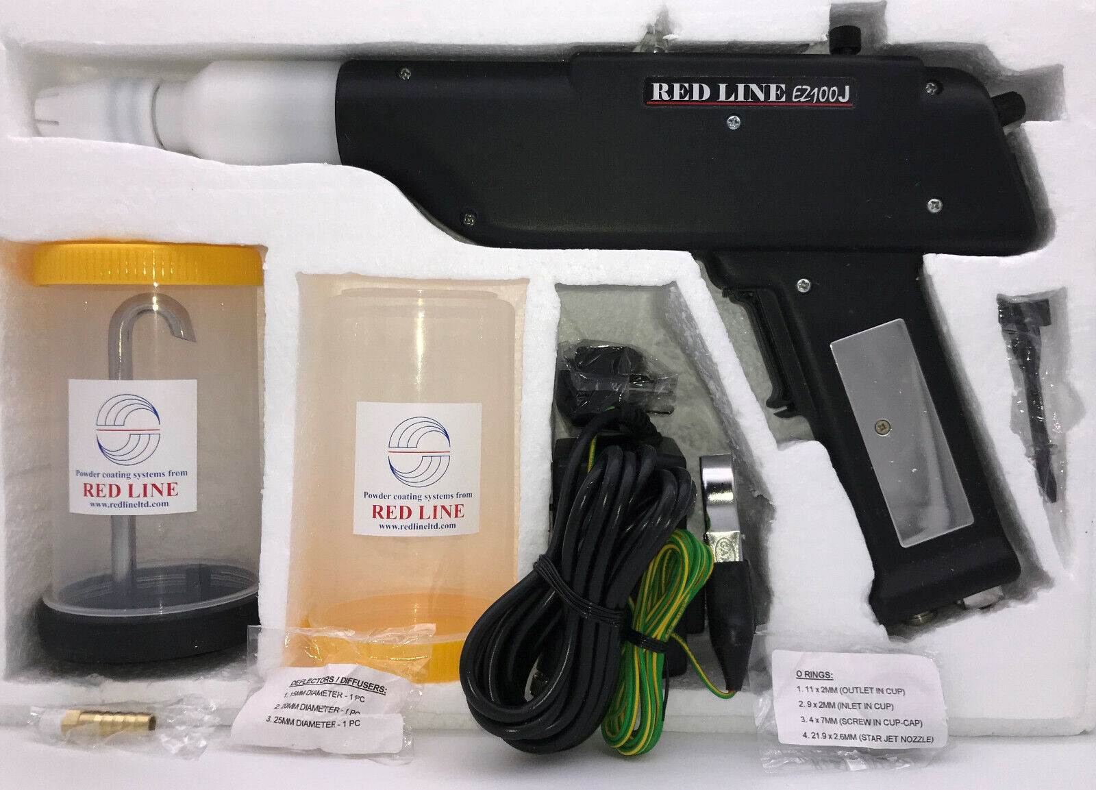 PPC Professional Redline Powder Coating Gun 240volt EZ100